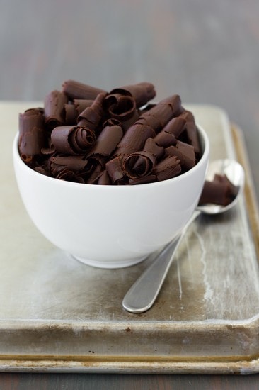 DIY Chocolate Curls - Bright-Eyed Baker