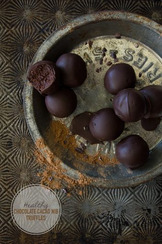 Healthy Chocolate Cacao Nib Truffles {gluten-free, vegan} - Bright-Eyed ...