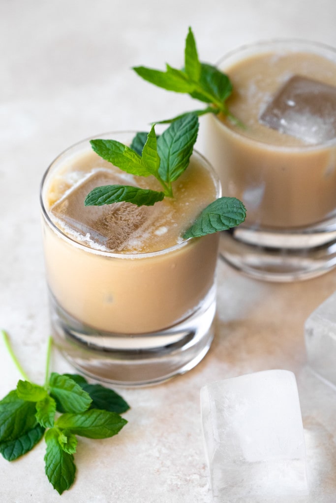 Mint Iced Coffee - cool, creamy, and refreshing - Bright-Eyed Baker