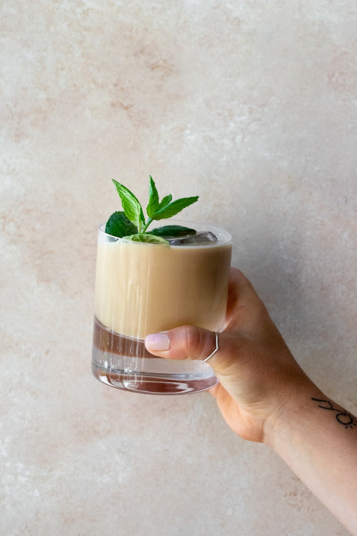 Mint Iced Coffee - cool, creamy, and refreshing - Bright-Eyed Baker