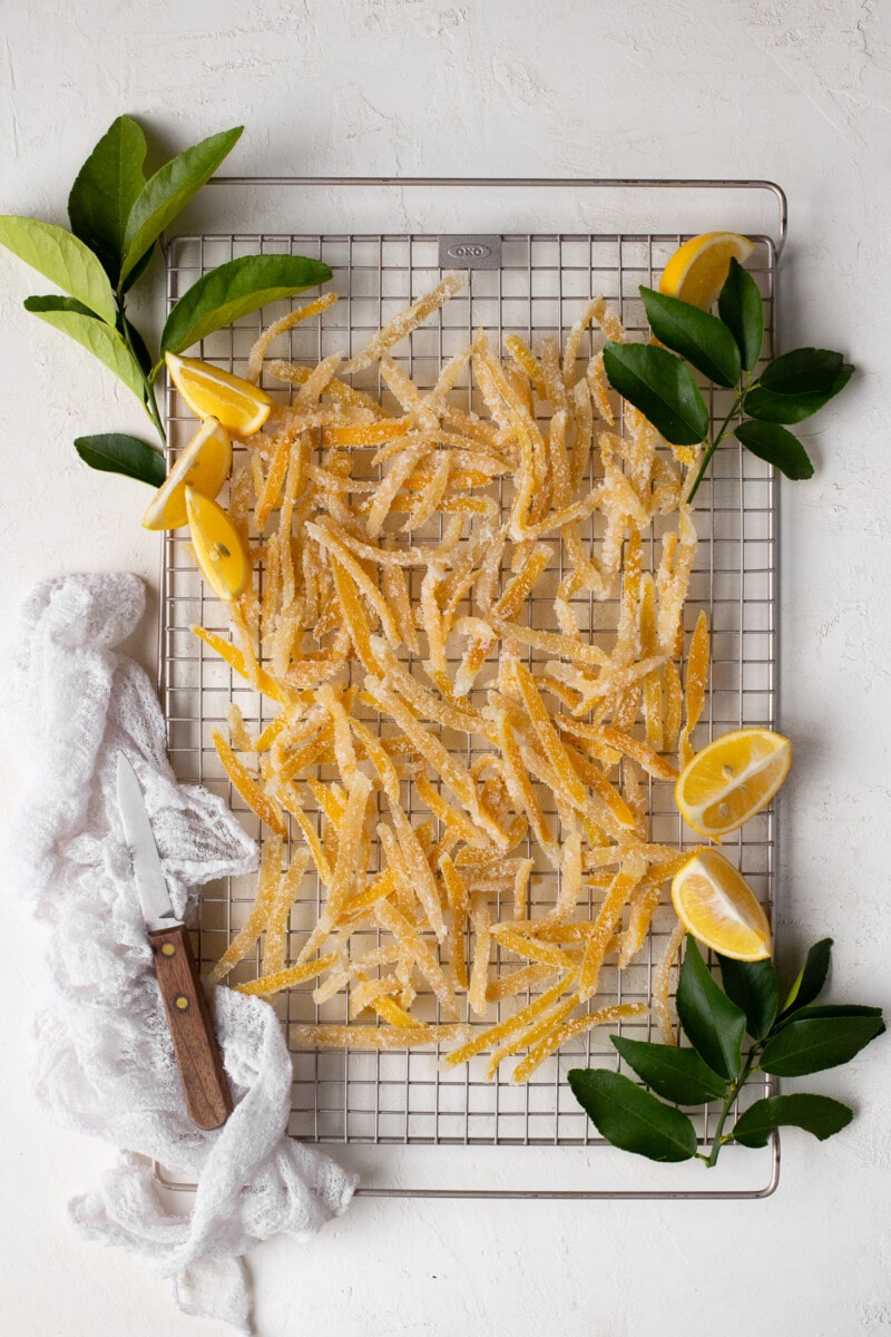 Candied Lemon Peel Recipe - Bright-Eyed Baker