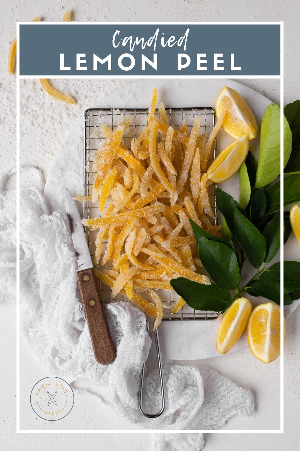 Candied Lemon Peel Recipe - Bright-Eyed Baker