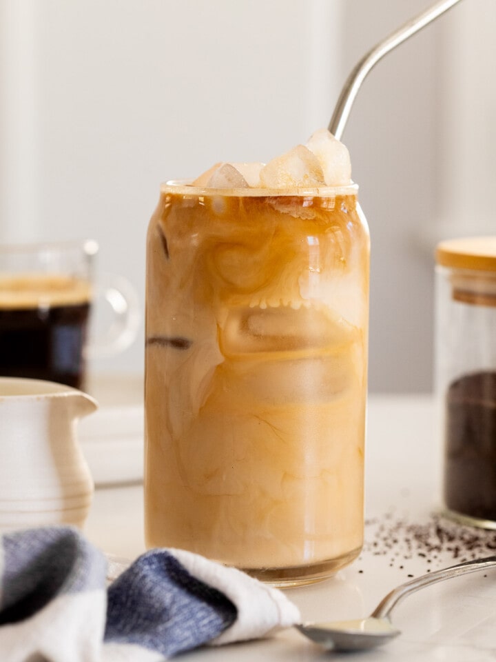 Easy Iced Spanish Latte Recipe - Bright-Eyed Baker