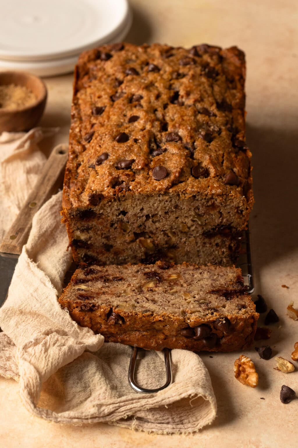 Chocolate Chip Banana Nut Bread Recipe (Easy & Moist) - Bright-Eyed Baker
